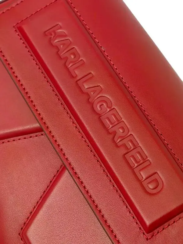 Karl Lagerfeld Ikon K Shoulder Bag - Red