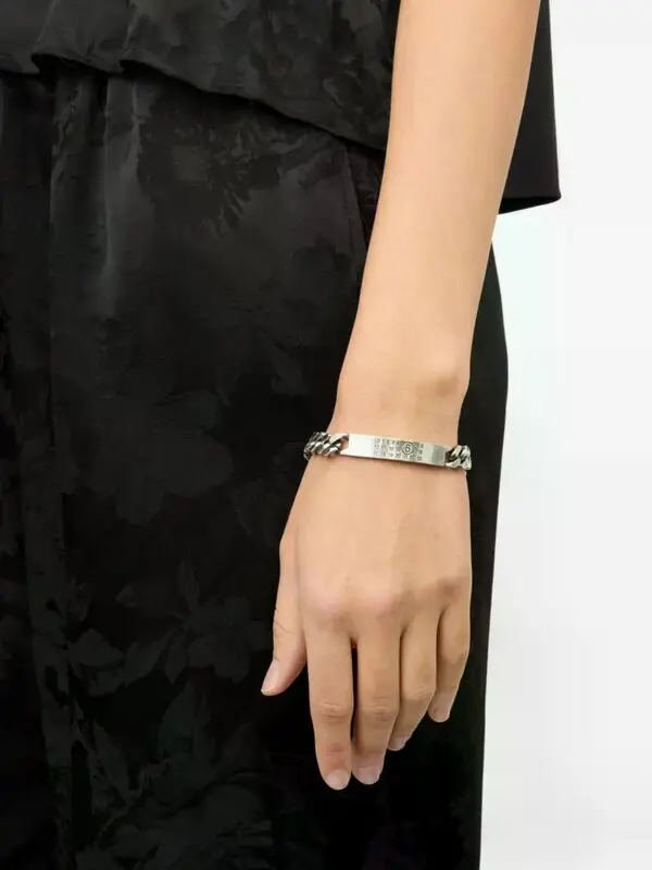 MAISON MARGIELA Chain Link Bracelet With Engraved Plate
