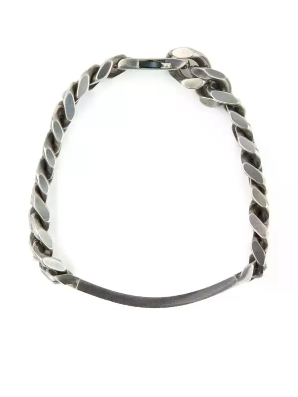 MAISON MARGIELA Chain Link Bracelet With Engraved Plate