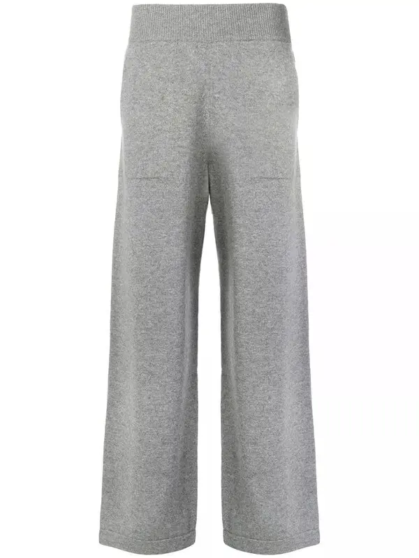 BARRIE Flared Knitted Trousers