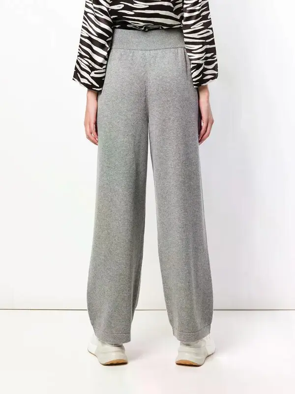 BARRIE Flared Knitted Trousers