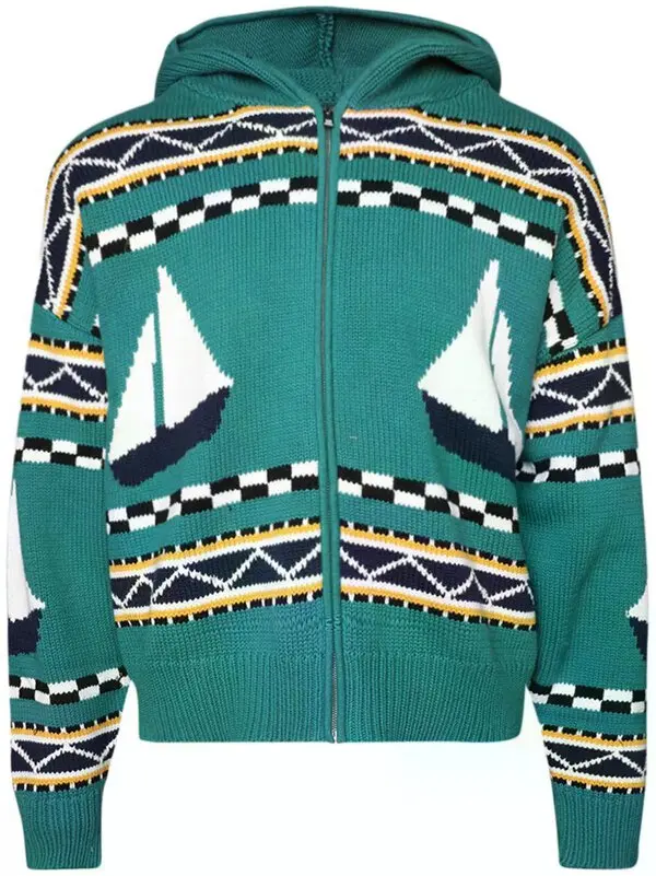 Rhude Bateau Zip-up Hoodie - Blue