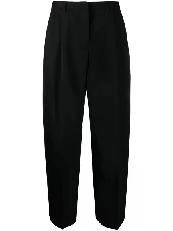 JIL SANDER Pleated Cotton-wool Tailored Trousers