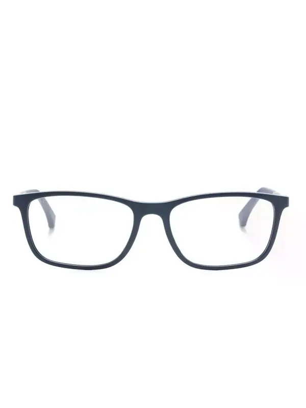 Emporio Armani Rectangle-frame Glasses - Blue