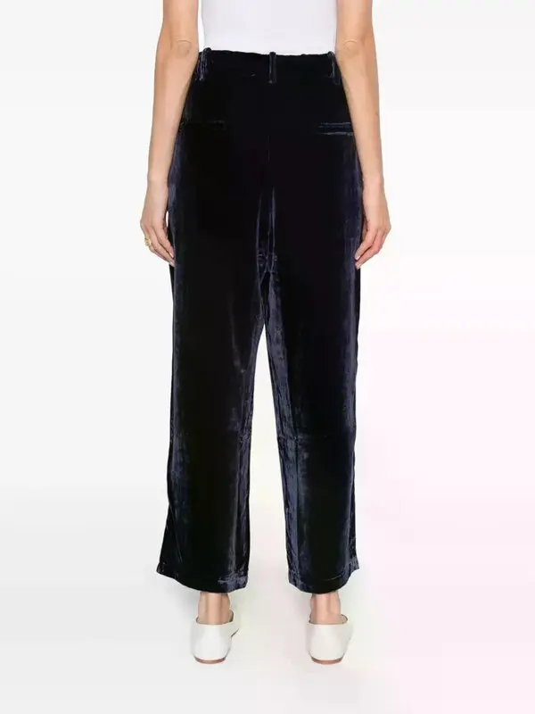 PIERRE-LOUIS MASCIA Navy Velvet Trousers