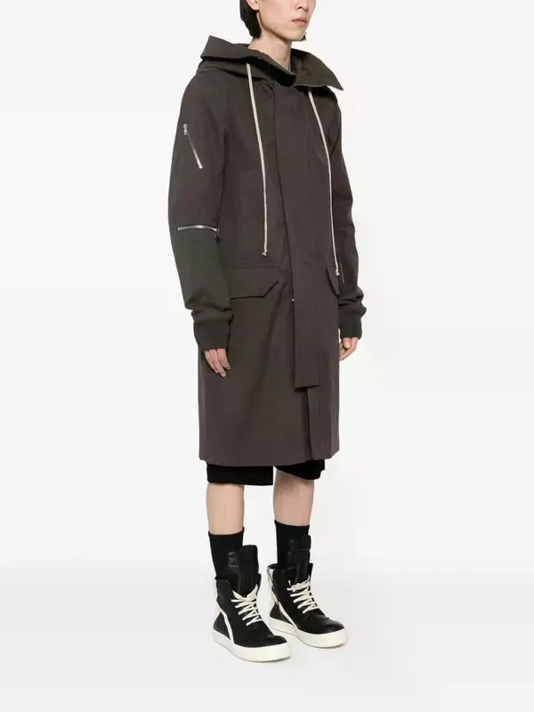 Rick Owens Hooded Cotton Coat
