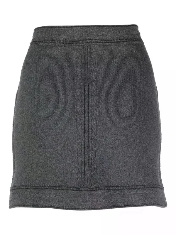 BARRIE Contrast-stitch Mini Skirt