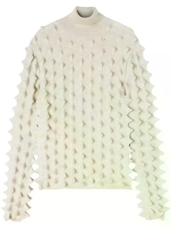 AMBUSH Spiked Turtleneck Jumper - Neutrals