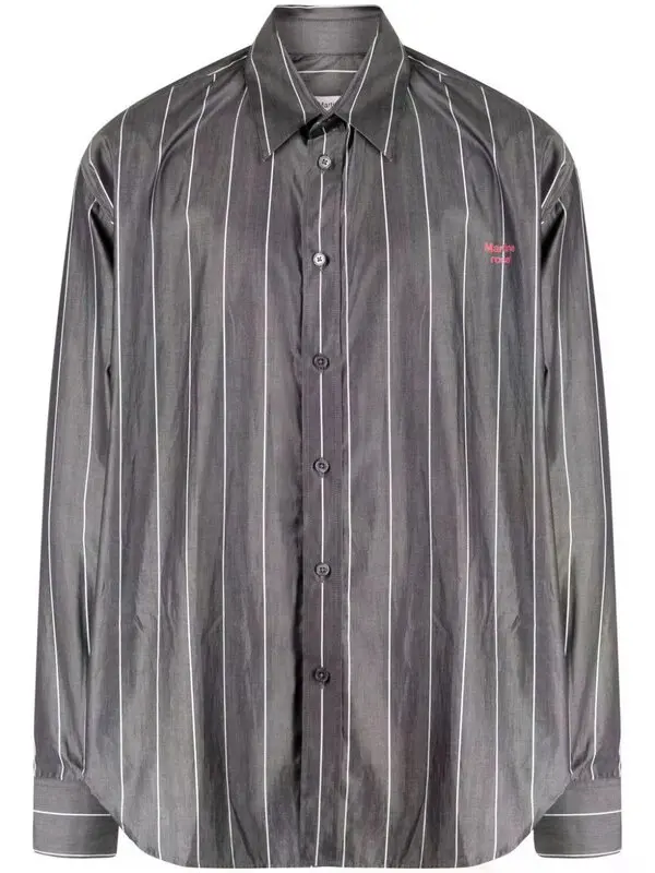 Martine Rose Woven Pulled Neck Shirt White