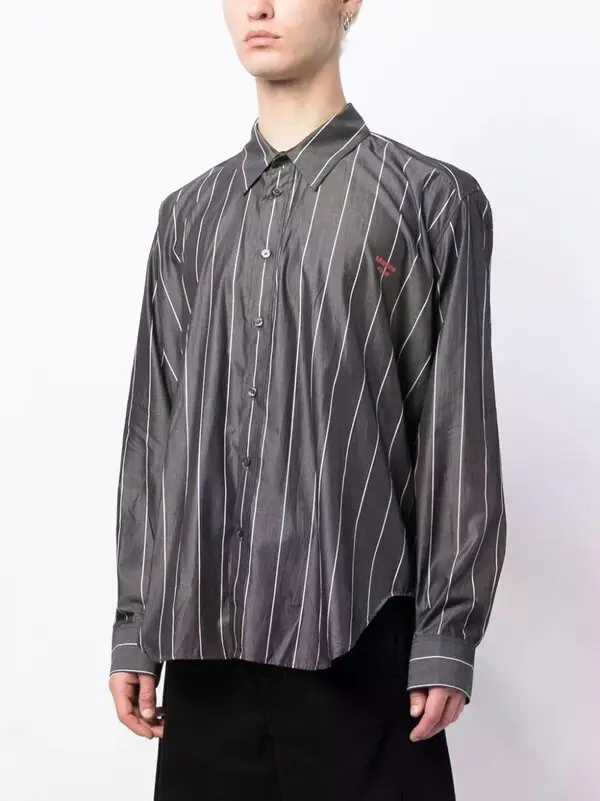 Martine Rose Woven Pulled Neck Shirt White