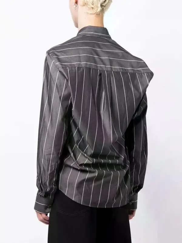 Martine Rose Woven Pulled Neck Shirt White