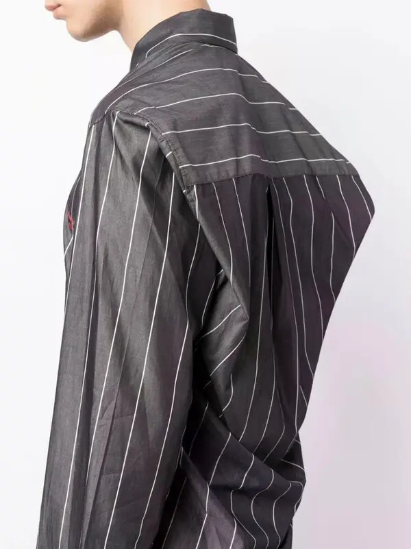 Martine Rose Woven Pulled Neck Shirt White