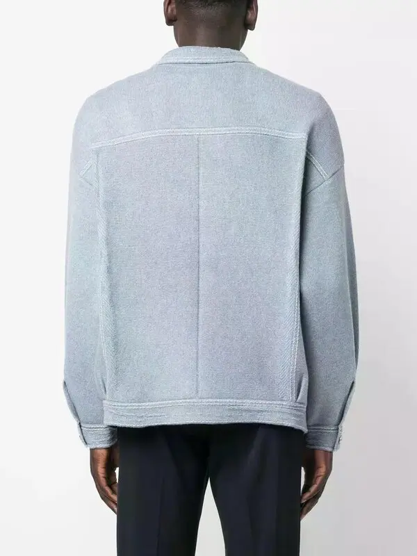 BARRIE Oversized Denim Jacket - Blue