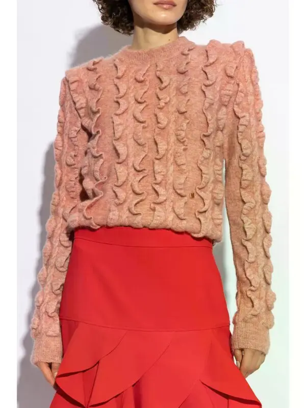 Moschino Plaque Sweater - Pink