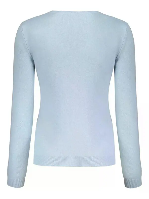 Valentino Garavani Intarsia-knit Logo Jumper - Blue