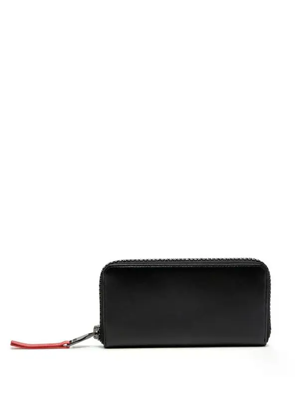 DIESEL® Continental L Logo-lettering Leather Wallet - Black