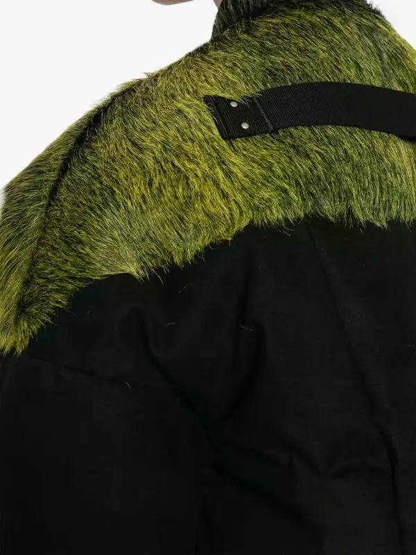 Rick Owens Brushed-effect Panelled Padded Jacket