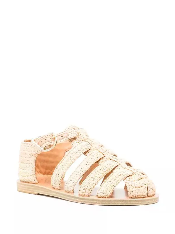 ANCIENT GREEK SANDALS Homeria Woven Raffia Sandals