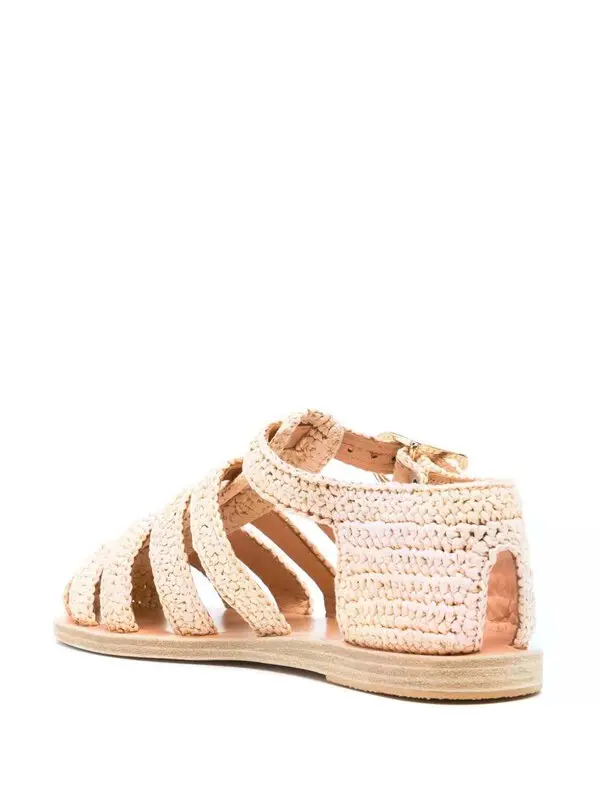 ANCIENT GREEK SANDALS Homeria Woven Raffia Sandals