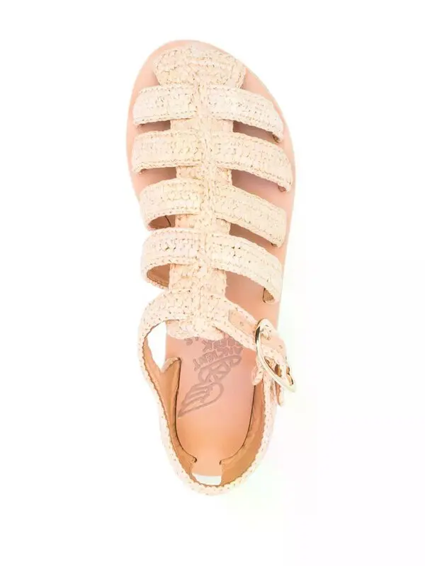 ANCIENT GREEK SANDALS Homeria Woven Raffia Sandals