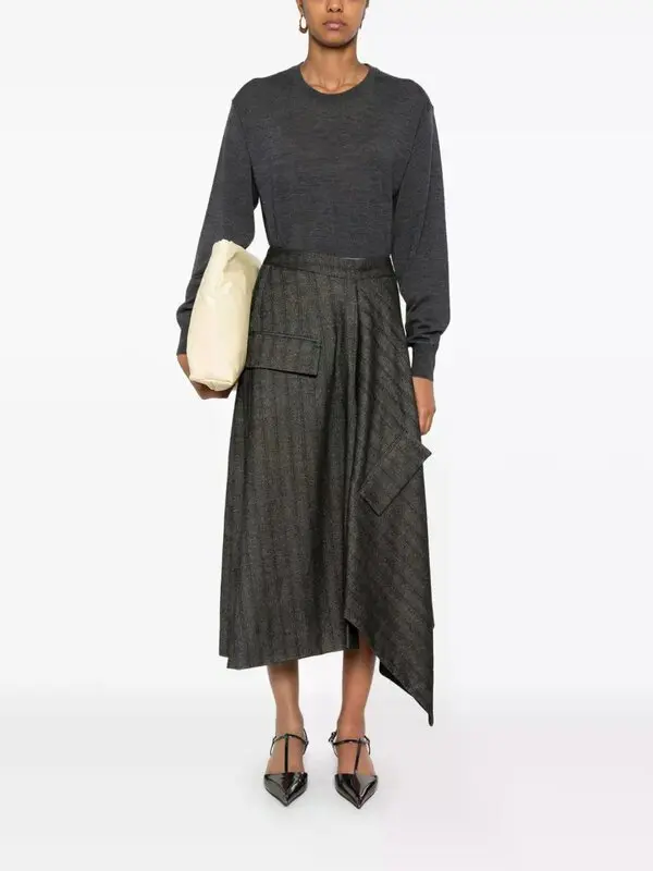 Remain Birger Christensen Striped Draped Skirt