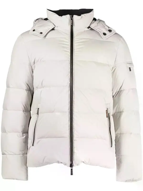 MOORER Padded Zip-up Hooded Down Jacket