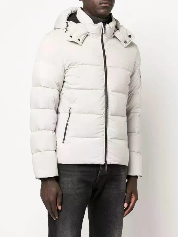 MOORER Padded Zip-up Hooded Down Jacket