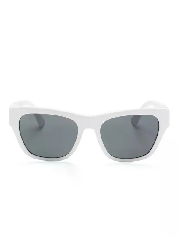 Versace Medusa Head Rectangle-frame Sunglasses - Black