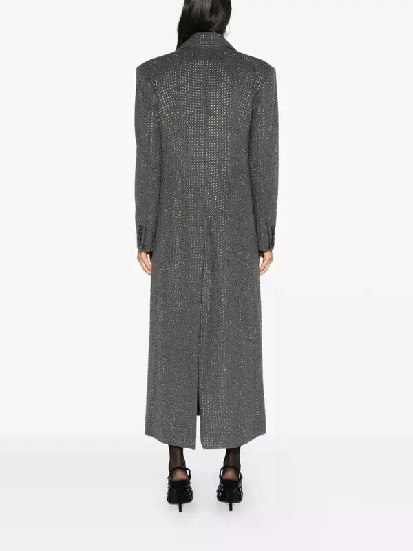 Giuseppe Di Morabito Rhinestone-embellished Wool-blend Overcoat