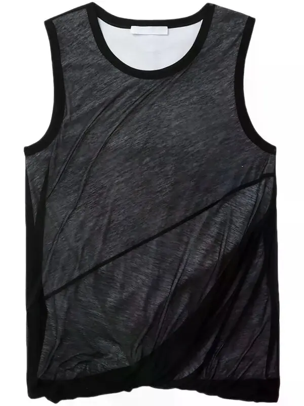 Helmut Lang Layered Cotton Tank Top