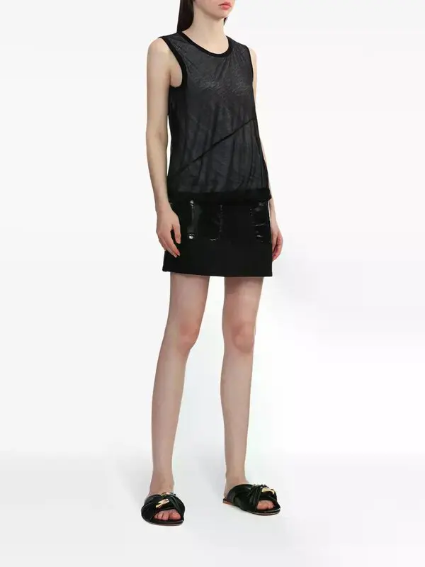 Helmut Lang Layered Cotton Tank Top