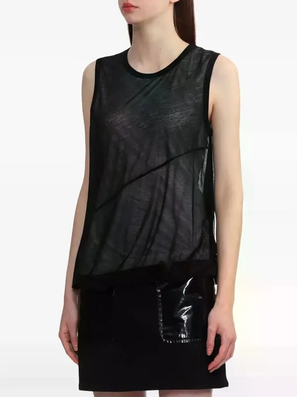 Helmut Lang Layered Cotton Tank Top
