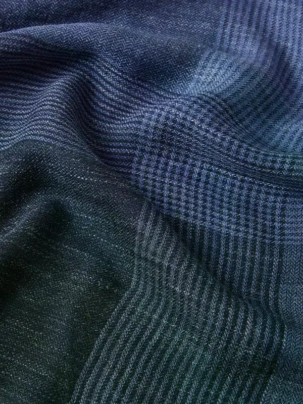 Brunello Cucinelli Check-pattern Silk-blend Scarf