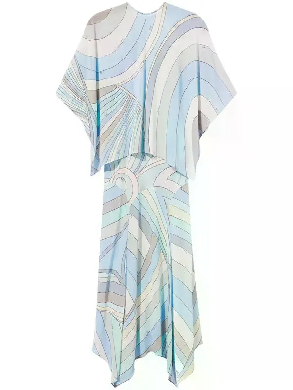 Emilio Pucci Iride-print Layered Dress
