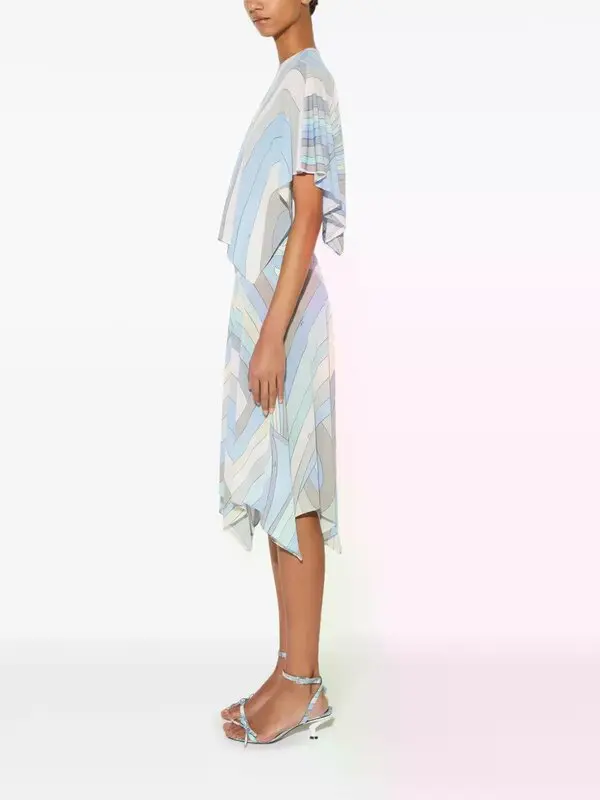 Emilio Pucci Iride-print Layered Dress