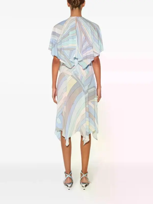 Emilio Pucci Iride-print Layered Dress