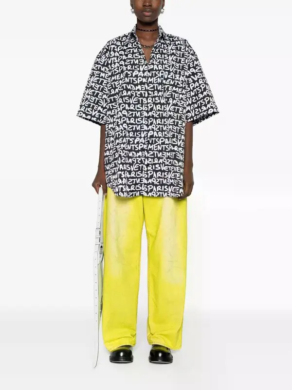 Vetements Logo-print Cotton Shirt