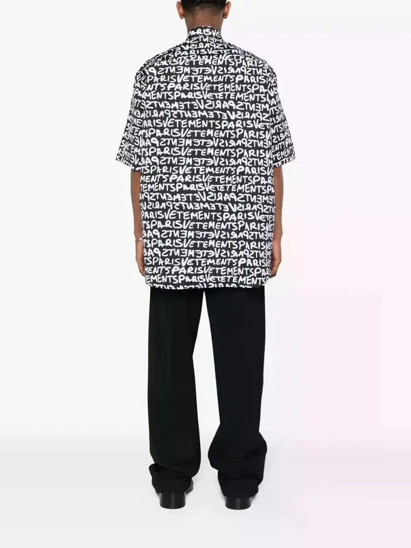 Vetements Logo-print Cotton Shirt
