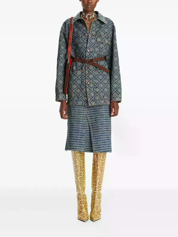 Tory Burch Denim Cargo Jacket