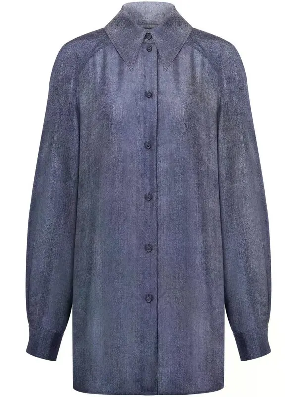 Alberta Ferretti Logo-plaque Shirt