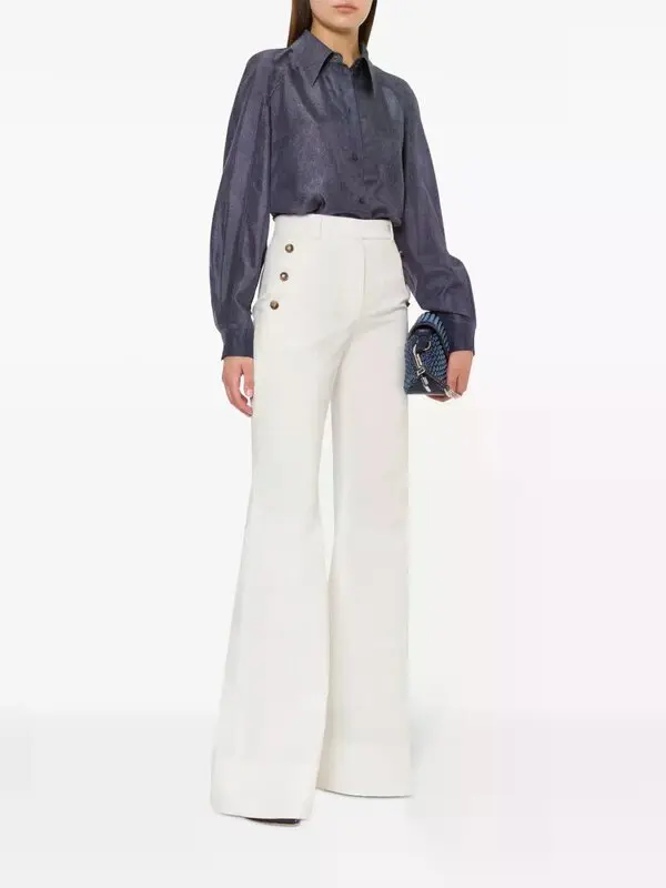 Alberta Ferretti Logo-plaque Shirt
