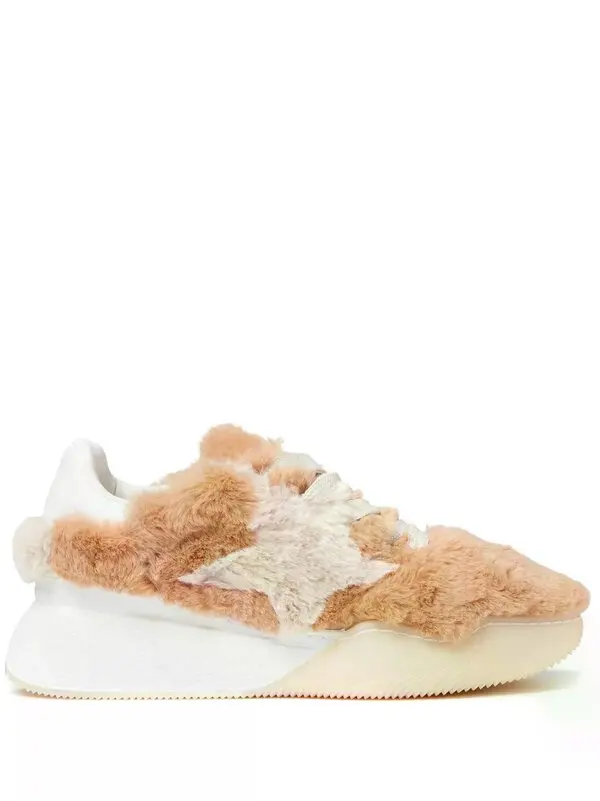 Stella McCartney Loop Fleece-texture Sneakers - Neutrals
