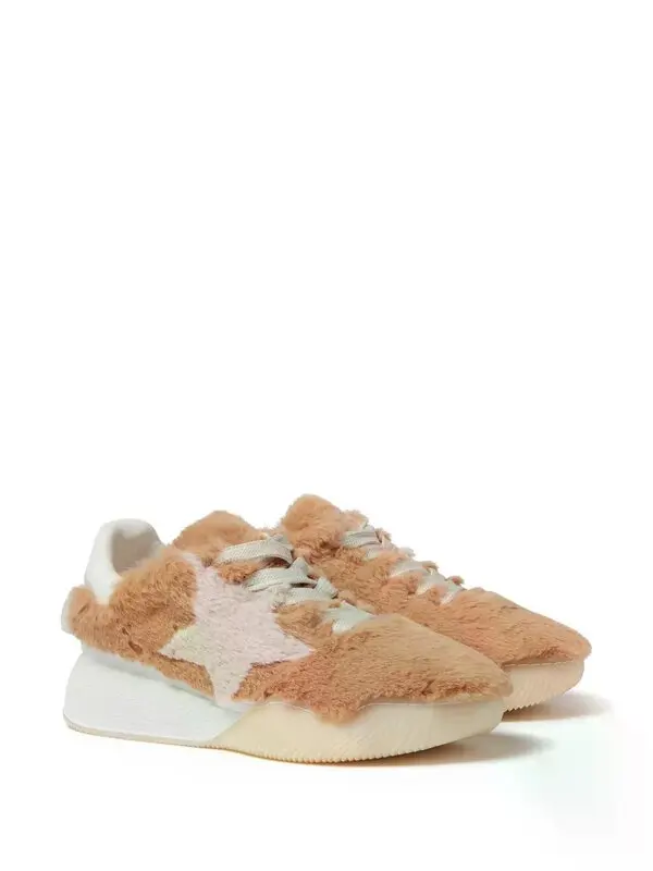 Stella McCartney Loop Fleece-texture Sneakers - Neutrals