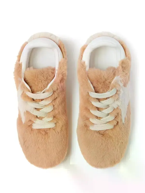 Stella McCartney Loop Fleece-texture Sneakers - Neutrals