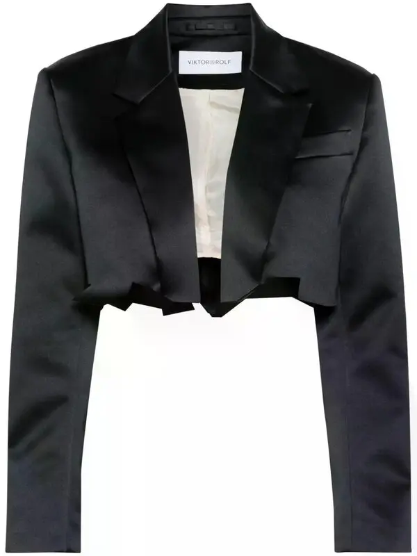 Viktor & Rolf Cropped Blazer - Black
