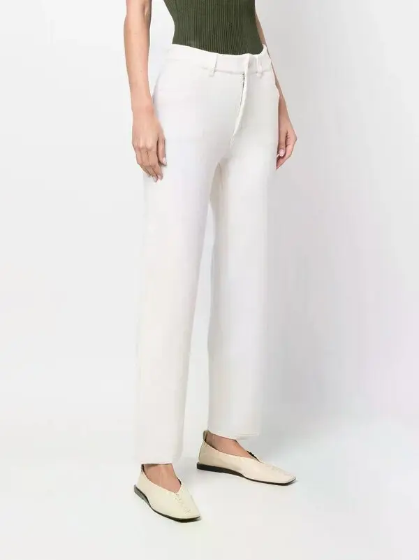 BARRIE High-rise Straight-leg Trousers