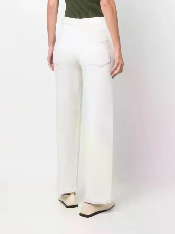 BARRIE High-rise Straight-leg Trousers