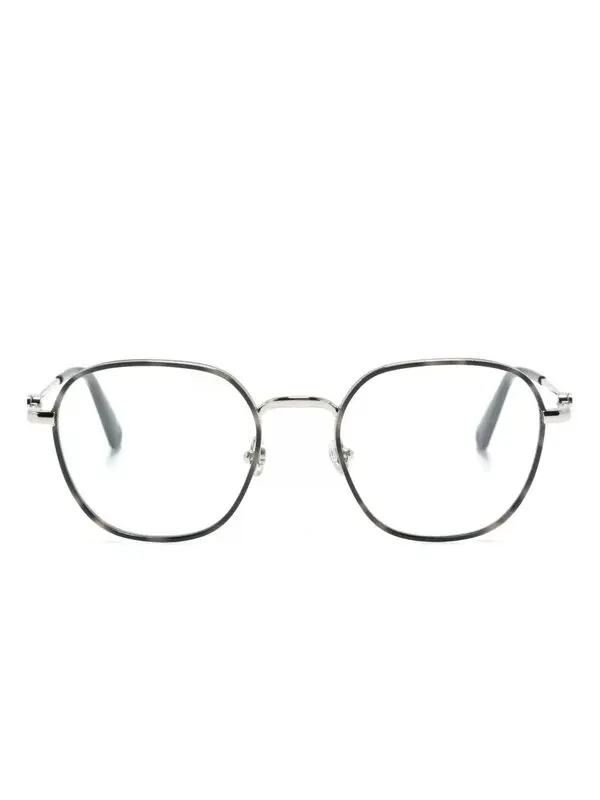Moncler Square-frame Glasses - Silver