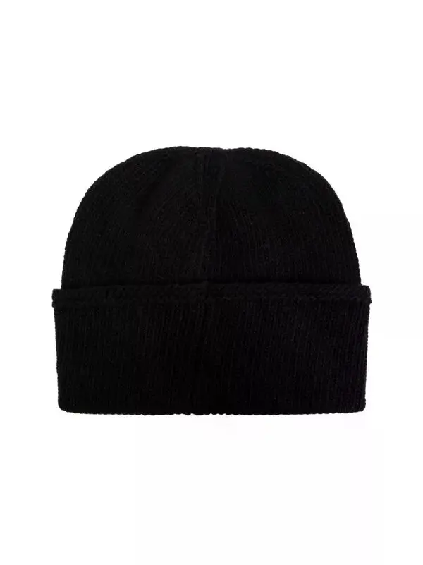 Emporio Armani Embroidered-logo Wool Beanie