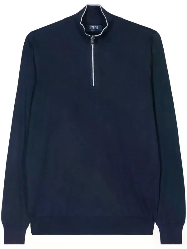 Fedeli Cashmere-silk Blend Fine-knit Jumper